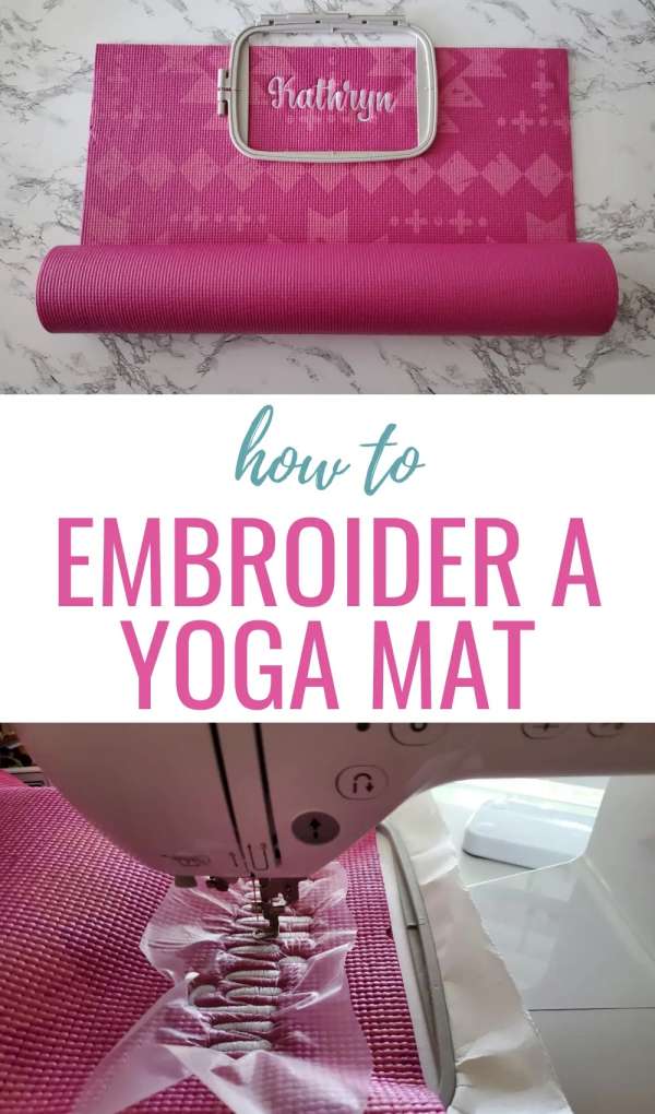 Embroidered Yoga Mat Tutorial (Using a Machine)